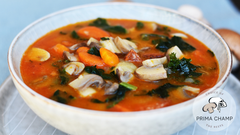 Mushroom and potato soup - Prima Champ
